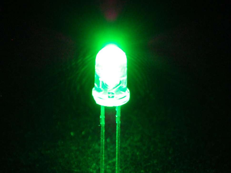 F5 5mm Green Round Superbright LED | HIMASTORES